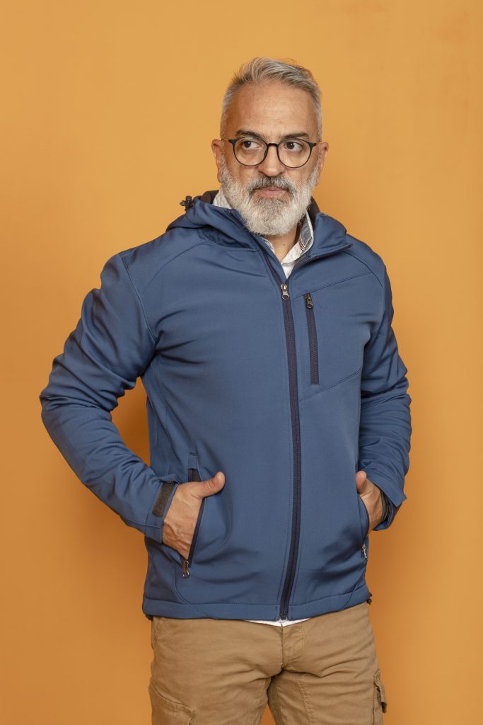 Campera Neopreno Con Capucha Azul - Jean Vernier